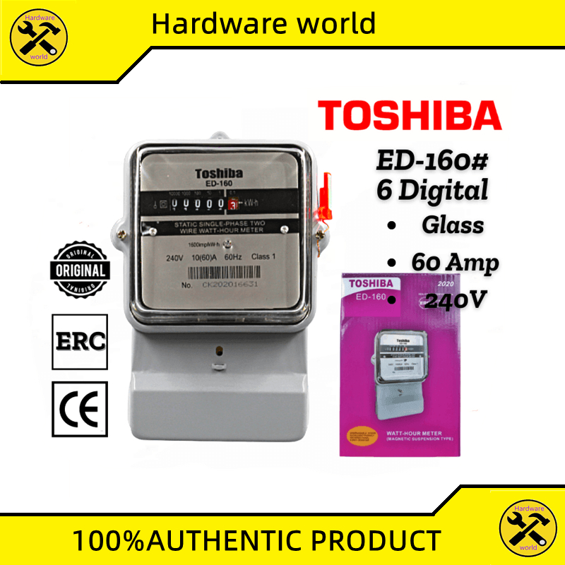 ELECTRIC SUBMETER ED -160 WATT - HOUR METER (Glass type)electronic ...