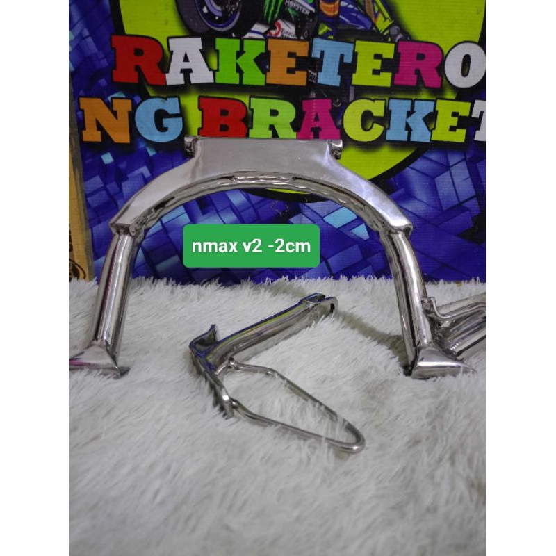 YAMAHA NMAX V2-(LOWERED) STAINLESS SIDE AND CENTER STAND | Shopee ...