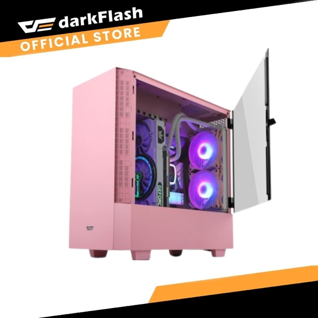 Darkflash DLV22 ATX TG Gaming Case Pink | Shopee Philippines