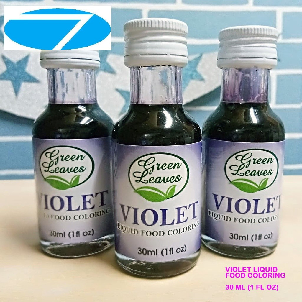Green Leaves Violet Liquid Food Color 30ml | Shopee Philippines