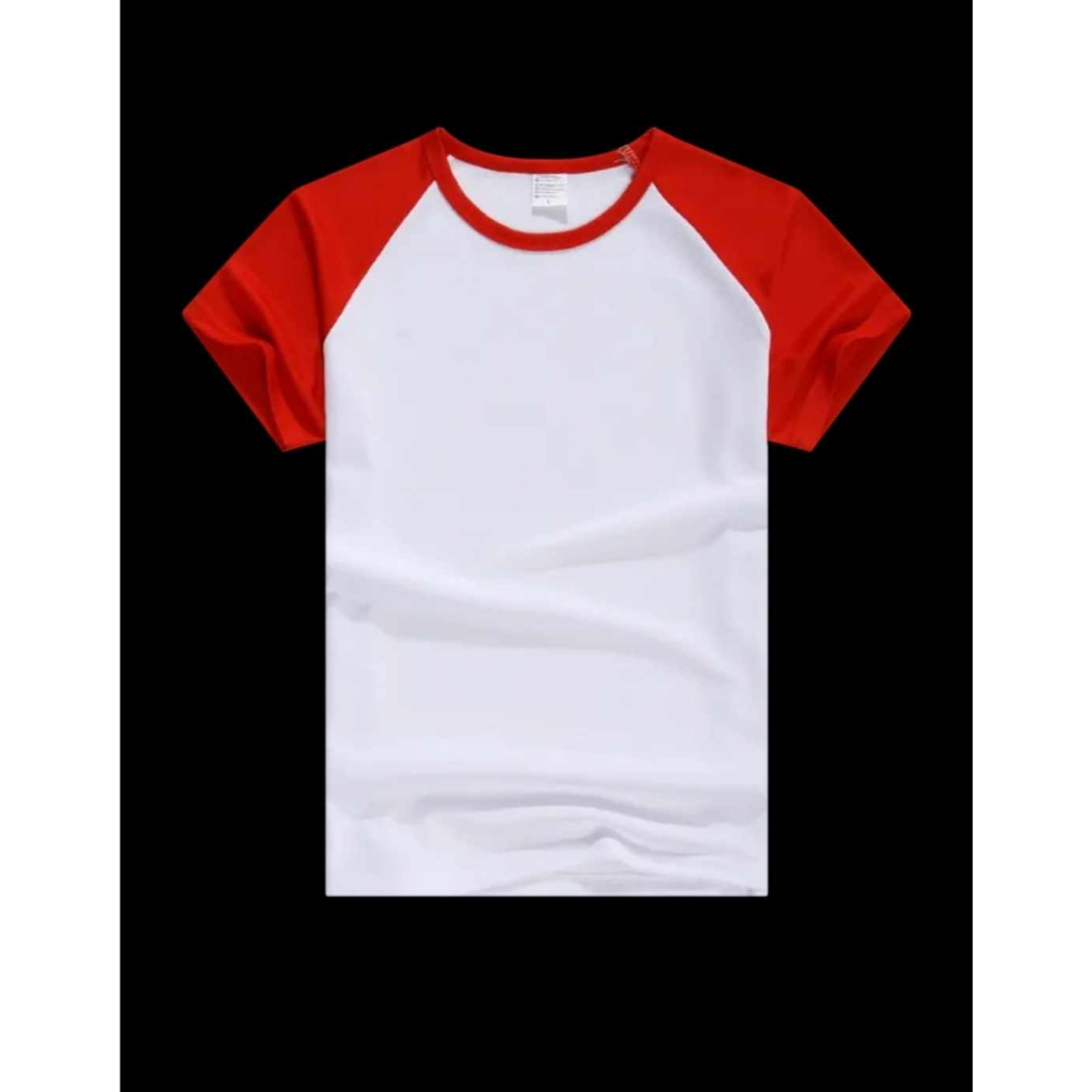 RAGLAN RED T-SHIRT PLAIN UNISEX | Shopee Philippines