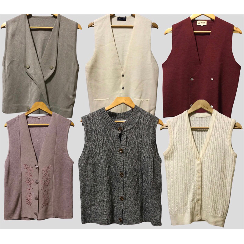 KNITTED VEST BUTTONDOWN PART 6/7 | Shopee Philippines