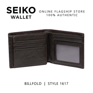 Seiko Wallet Genuine Leather Billfold (With Flap and RFID Blocker) 1617 ...
