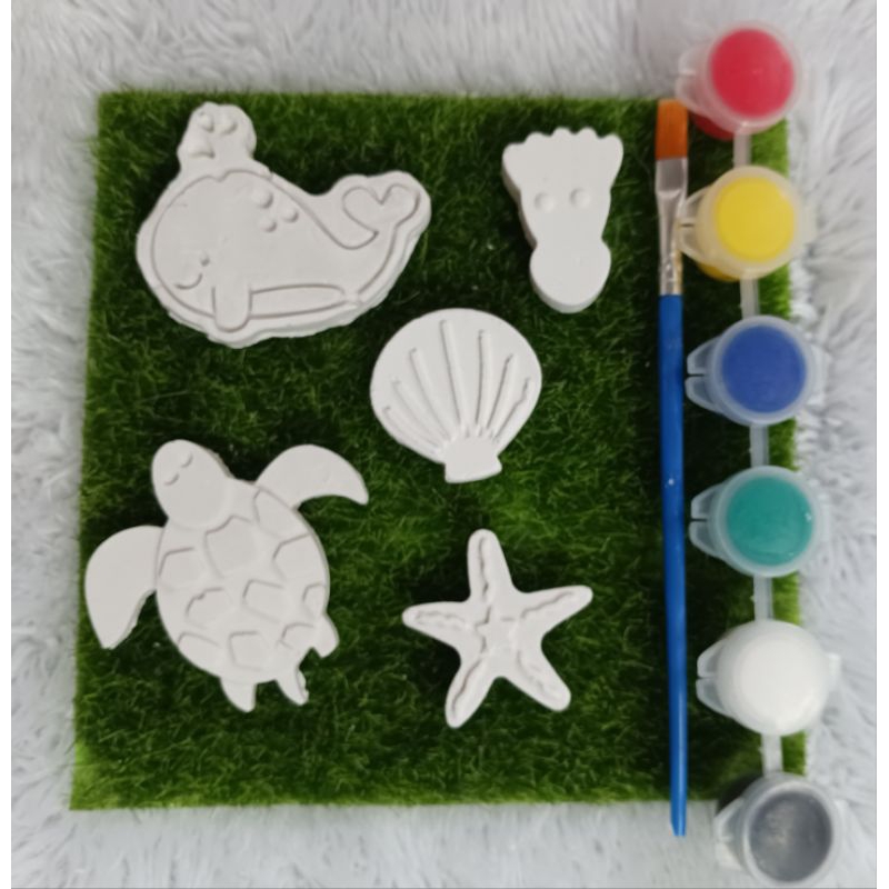 sea creature plaster painting set for lootbag give away and souvenir ...