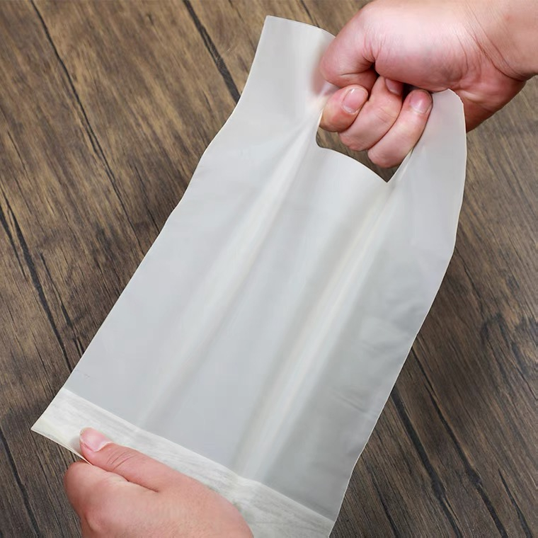 50pcs/Biodegradable Take out Plastic Bag for Milktea Biodegradable milk ...