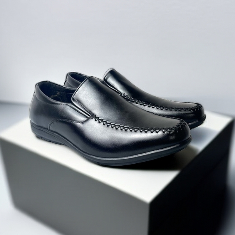 2025 Black Shoes Rubber Perforated Men's Shoes Cover Feet Casual Men's ...