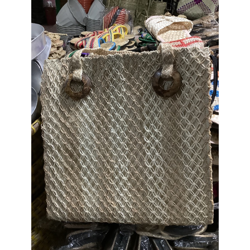 Heavy Duty Native Abaca Bag with Zipper | Shopee Philippines