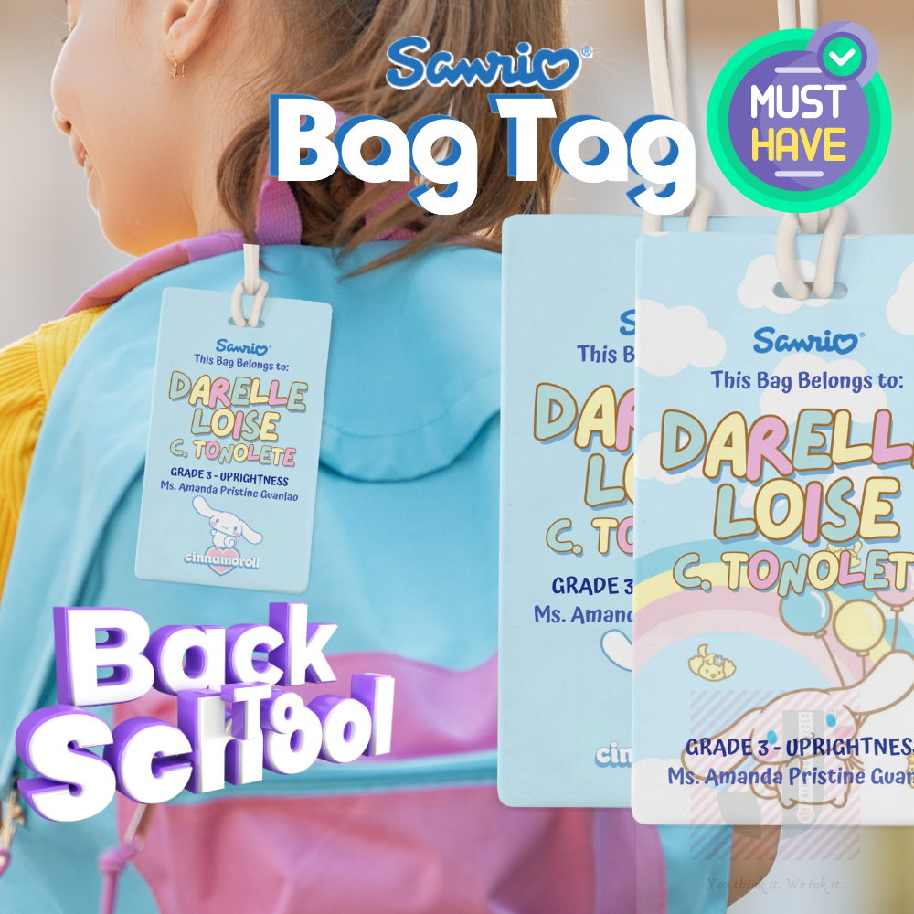 Cinnamoroll Luggage Tag | Personalized Airplane Tag | Customized Sanrio ...