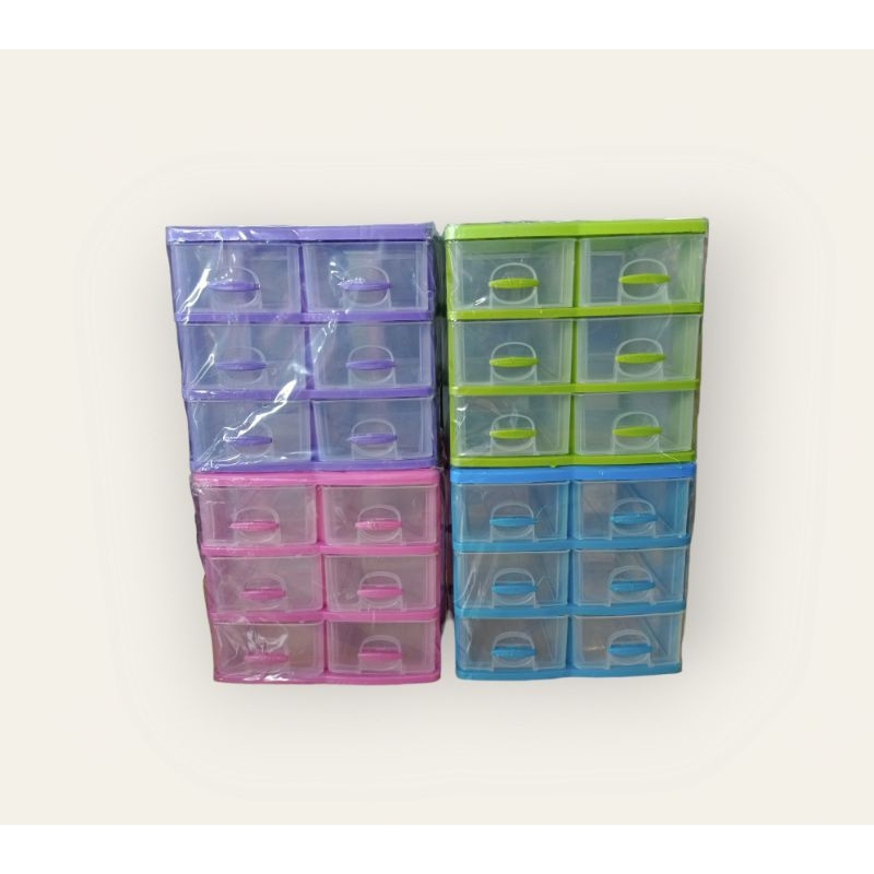 NEWLAND 7712 DOUBLE COLORED MINI DRAWERS 3L ORGANIZER | Shopee Philippines