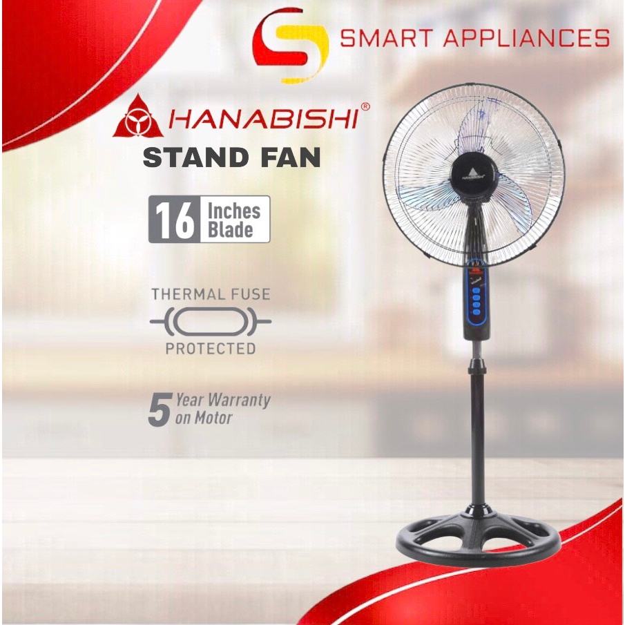 Hanabishi Electric Stand Fan WindMill 16” inches blade | Shopee Philippines