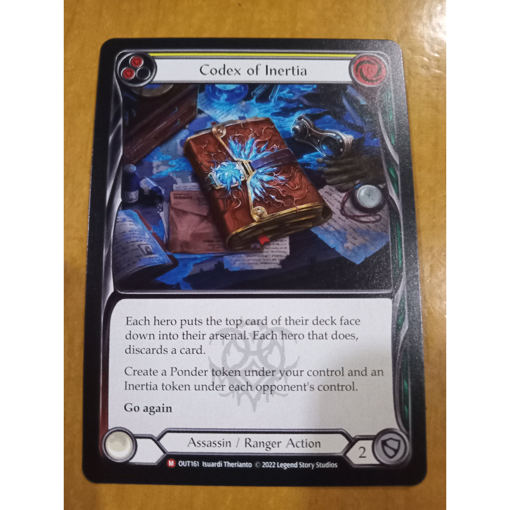 FAB Codex of Inertia Majestic Outsiders Flesh and Blood TCG Assassin ...