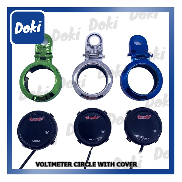 [DOKI MOTO] VOLTMETER CIRCLE WITH COVER | Shopee Philippines