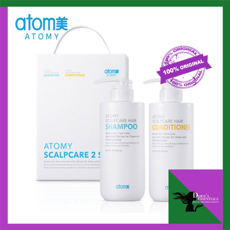 Herbal Revitalizing Shampoo and Conditioner Atomy Scalpcare Treatment ...
