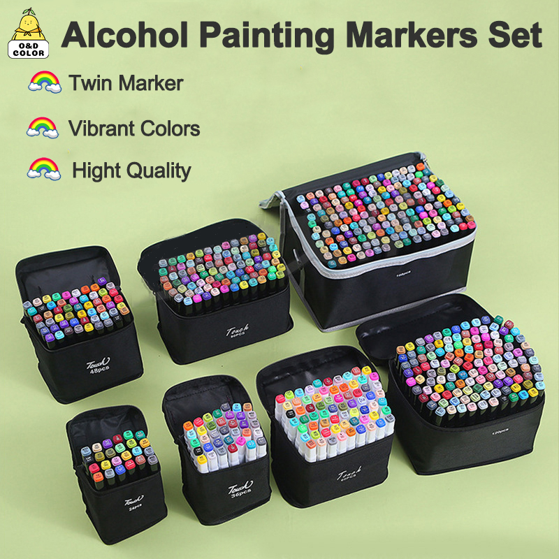 48/60 Colors Painting Markers Manga Sketch Markers Highligter Pen ...