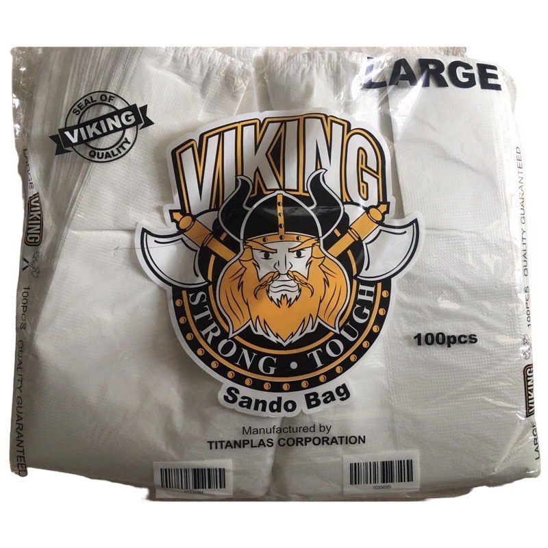 Sando bag Med, Tiny and Large Viking Brand 1 pack x 100pcs | Shopee ...