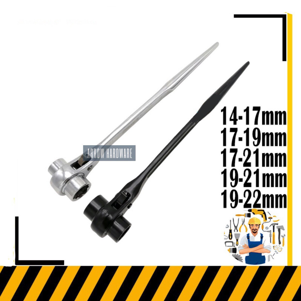 Scaffold Podger Ratchet Wrench Field Ratchet Socket Wrench Tool Tapered ...