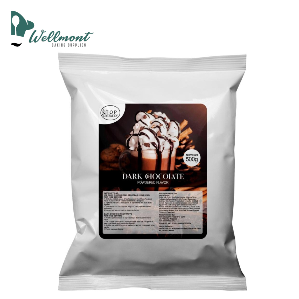 TOP Creamery Dark Chocolate Powder 500g | Shopee Philippines