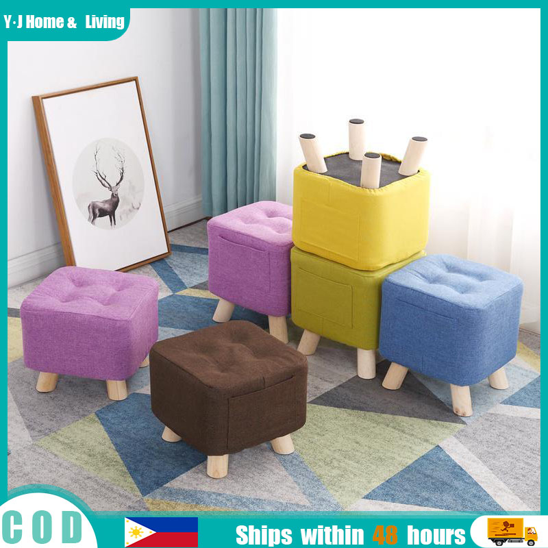 Square Sofa Stool Mini Removable And Washable Small Sofa Chair Small ...