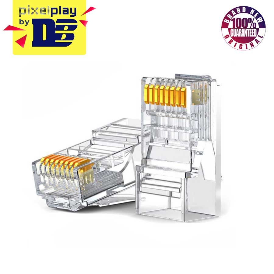 Ugreen Cat6 RJ45 Unshielded Connector - 10 Pcs (NW120/50961) | Shopee ...