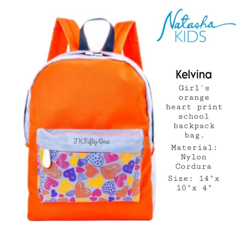 NATASHA KIDS Backpack School Bag for Girls: Kelvina | Shopee Philippines
