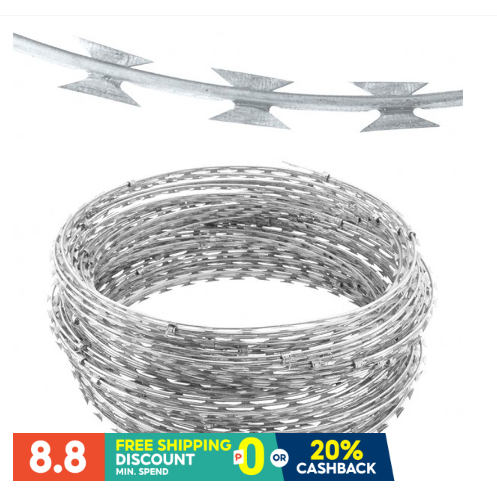 Combat Wire Razor Blade Sharp Military Wire Razor Wire | Shopee Philippines