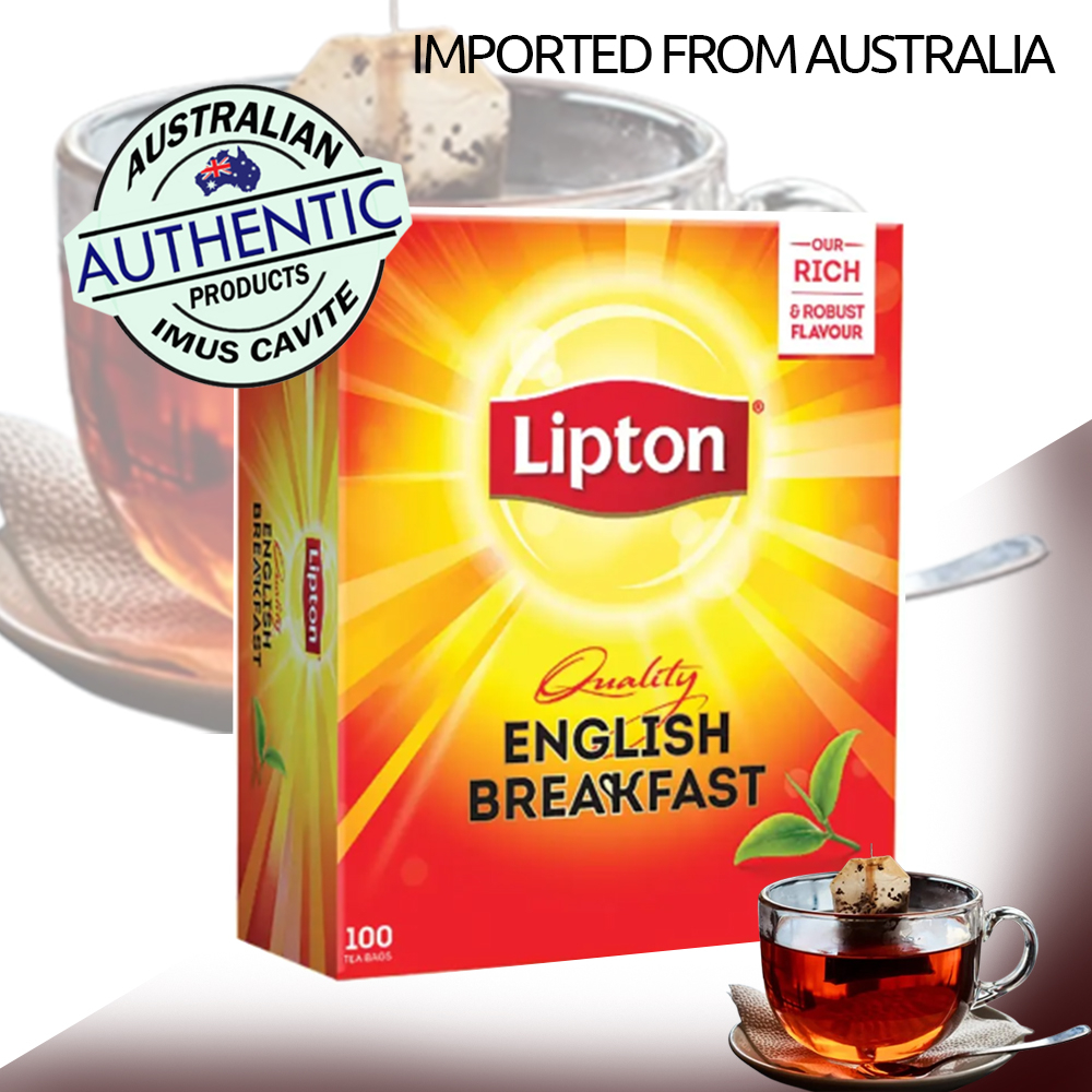 LIPTON QUALITY ENGLISH BREAKFAST TEA (100 Teabags) Imported from ...