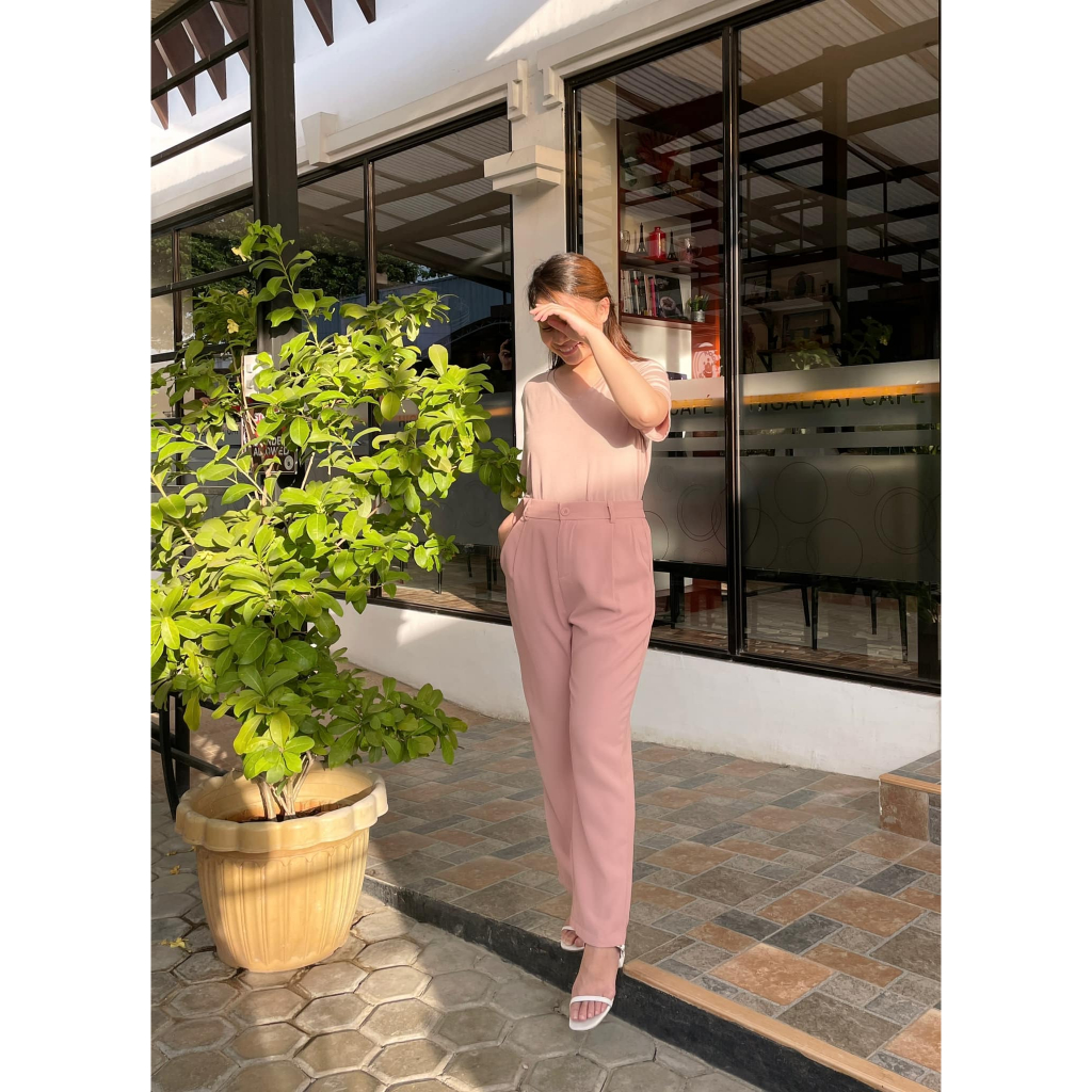 Saul Trouser Pants|garterized waist | Shopee Philippines