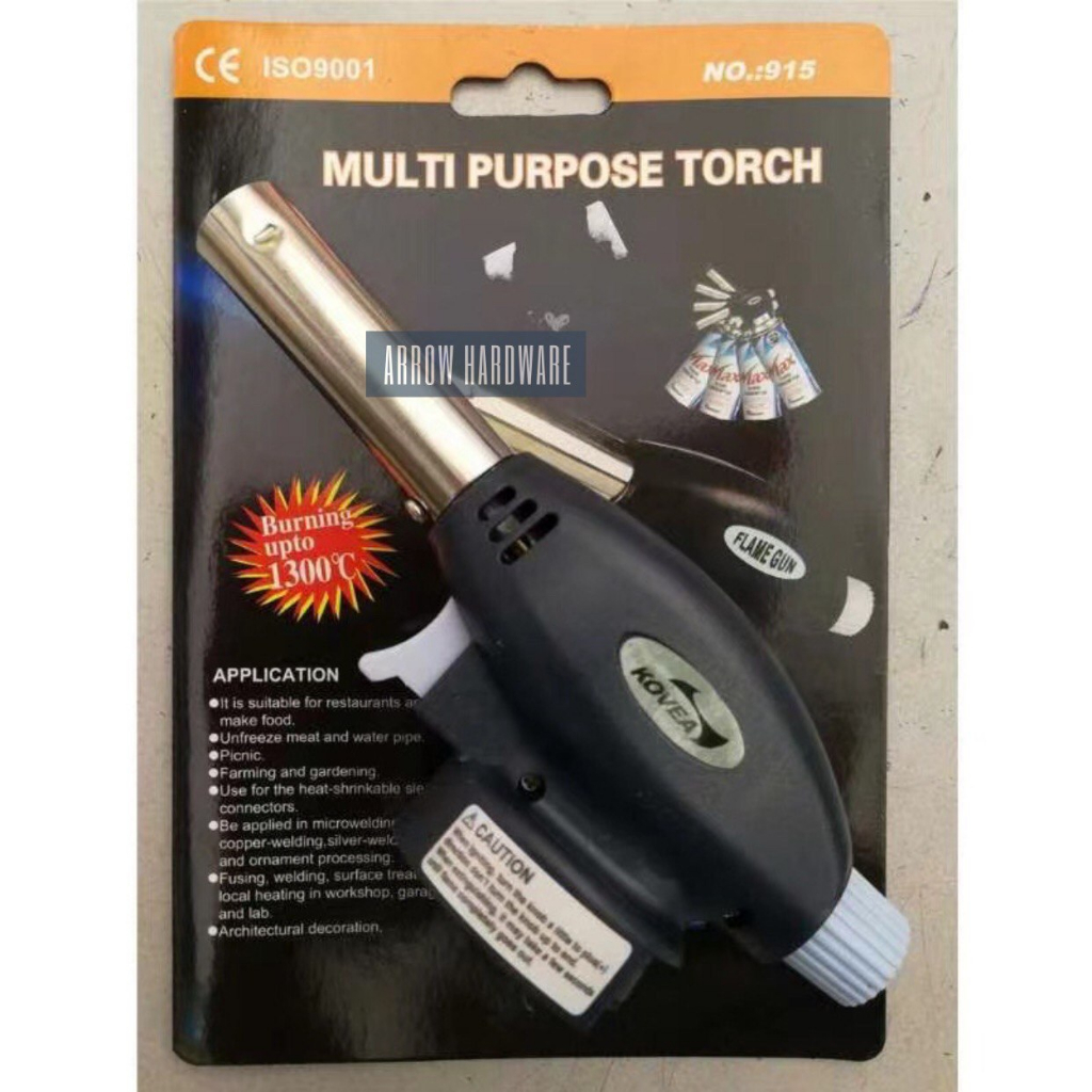Gas Torch Butane Welding Gun Burner Kitchen Torch BBQ Camping Flame ...