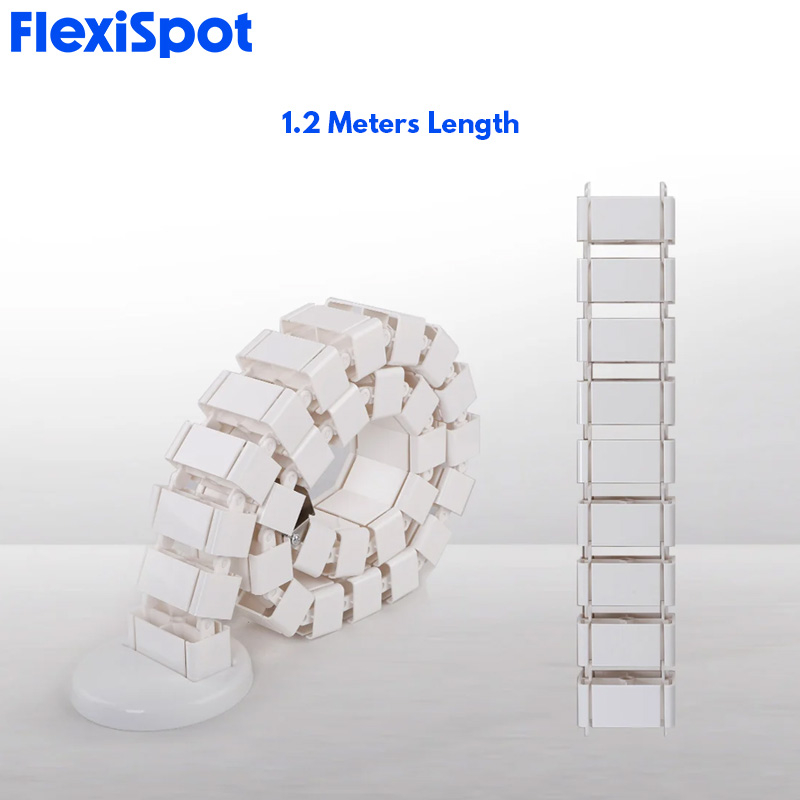 FlexiSpot CMP017 Cable Management Spine 47" Desk Cord Organizer Vertebrae Keep Cords Safer ...