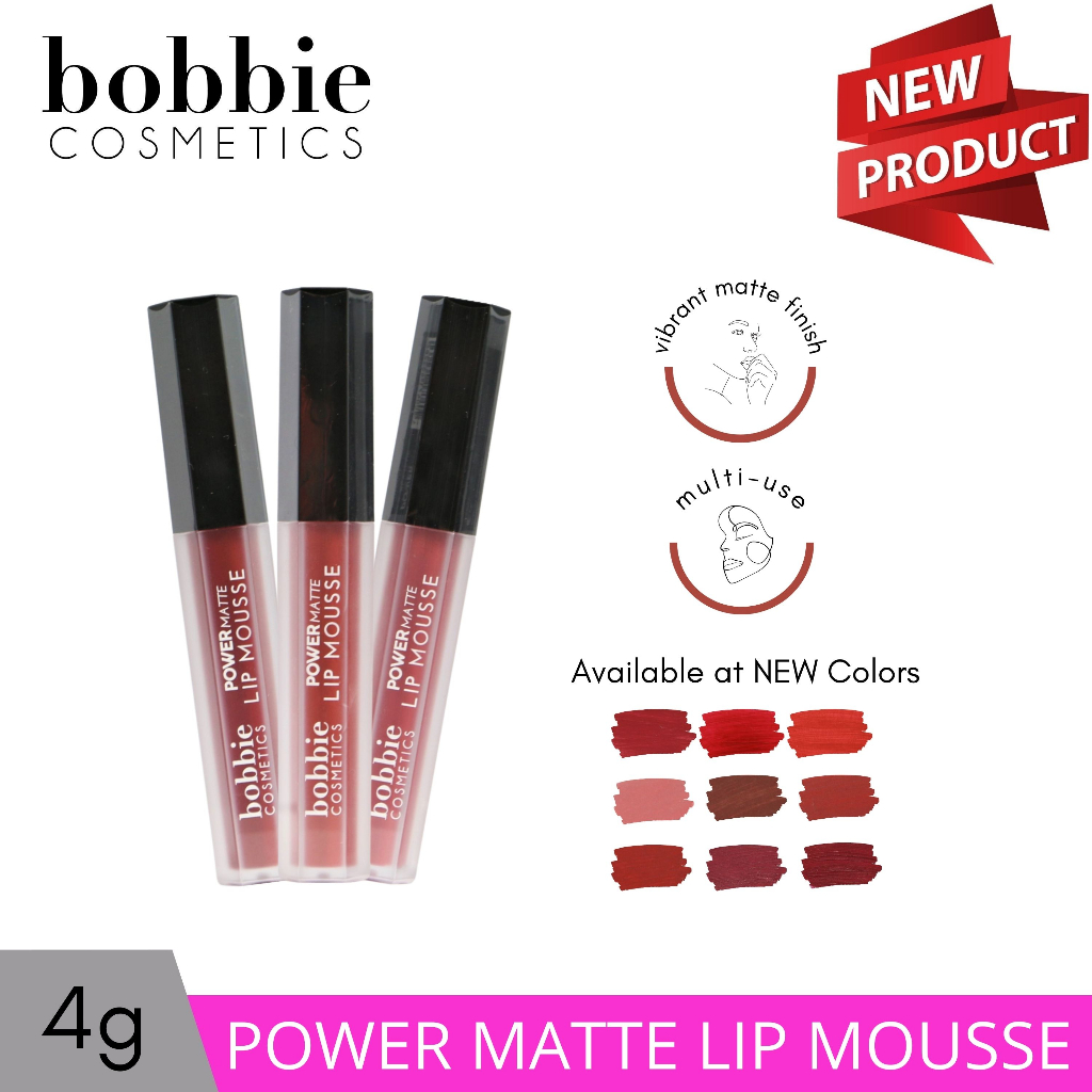 Bobbie Cosmetics Power Matte Lip Mousse 4g | Shopee Philippines