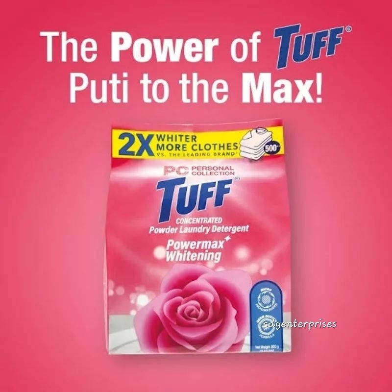 PC TUFF POWERMAX WHITENING POWDER LAUNDRY DETERGENT 800GMS | Shopee ...