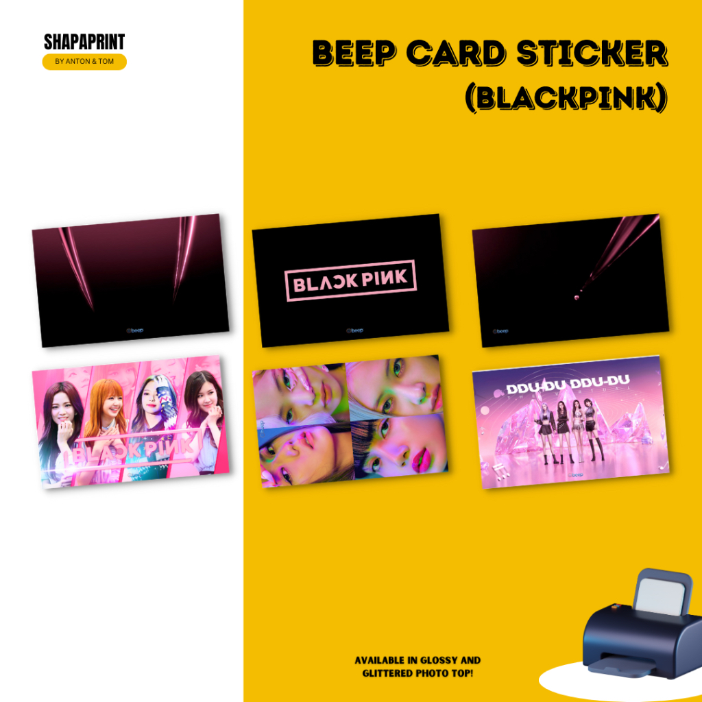 SHAPAPRINT Beep Card Sticker [BLACKPINK] | Shopee Philippines