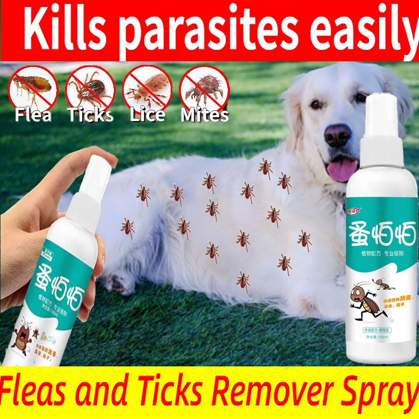 TONG'S Anti Flea & Tick Pet Spray (100ml) | Shopee Philippines