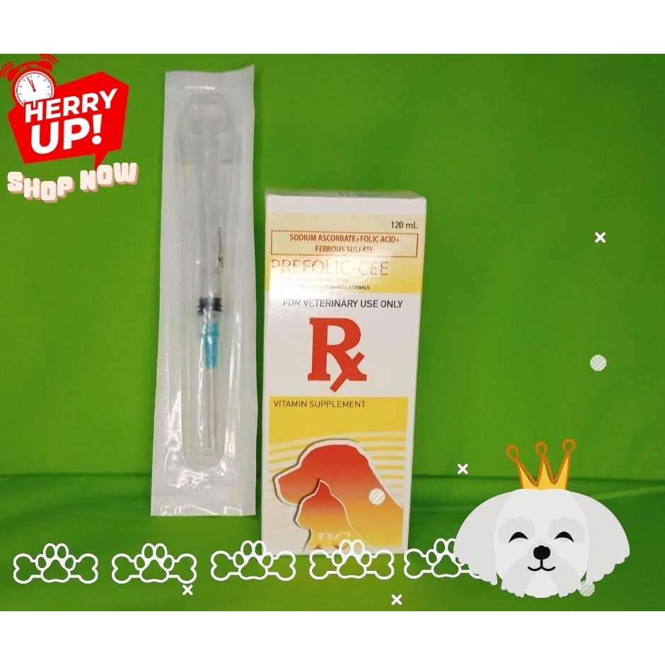PREFOLIC-CEE for Dogs and Cats 120ml with Free Syringe | Shopee Philippines