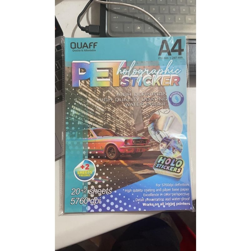 quaff pet hologram sticker 20sheet a4 size | Shopee Philippines