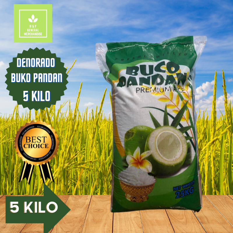 Denorado Buko / Buco Pandan Rice Repacked (5kilo,2kilo, 1 kilo ...