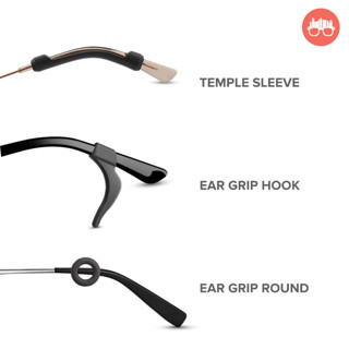 MetroSunnies Eyewear Temple Tip Ear Grip Sleeve Anti-Slip Soft Silicone ...