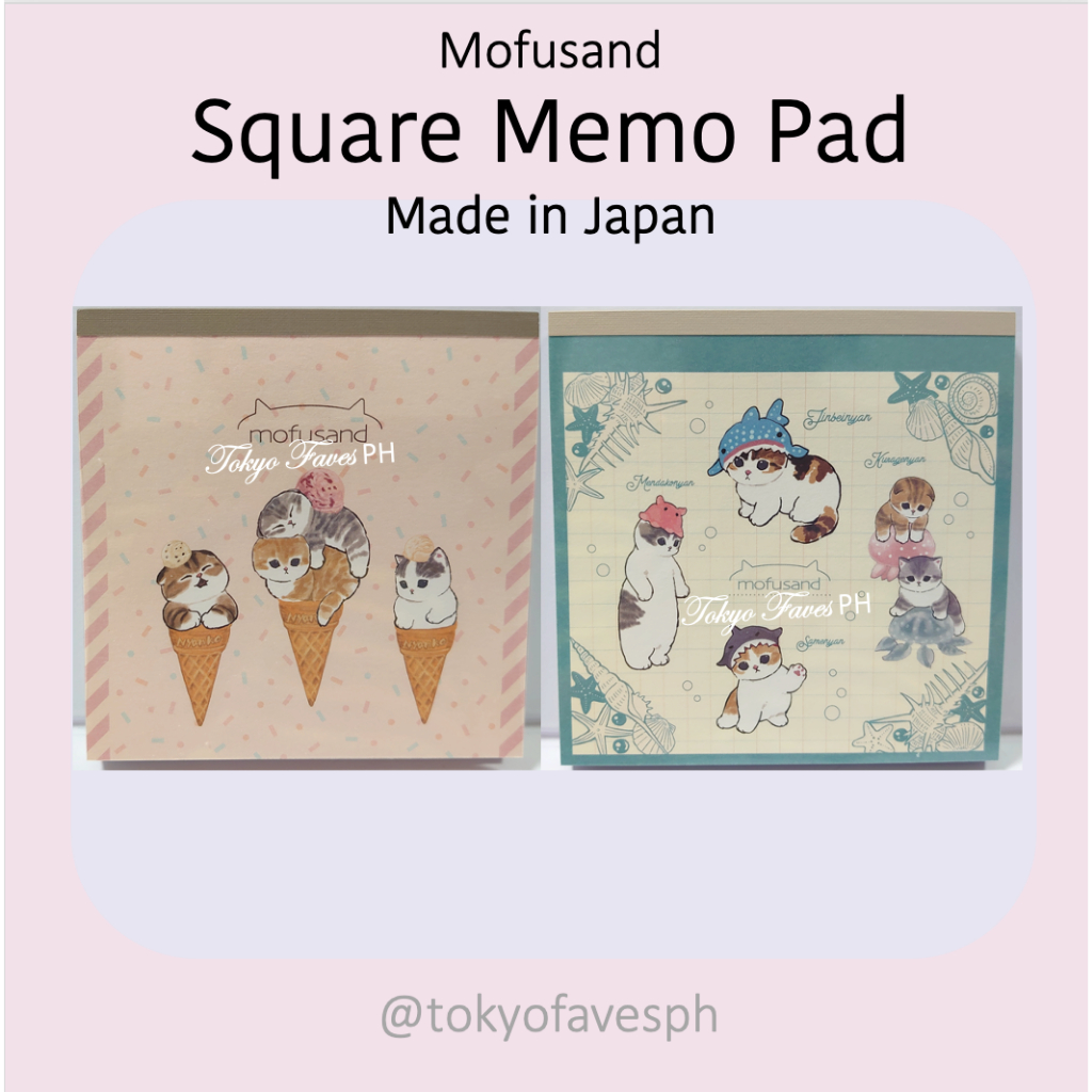 Mofusand square memo pad Made in Japan | Shopee Philippines
