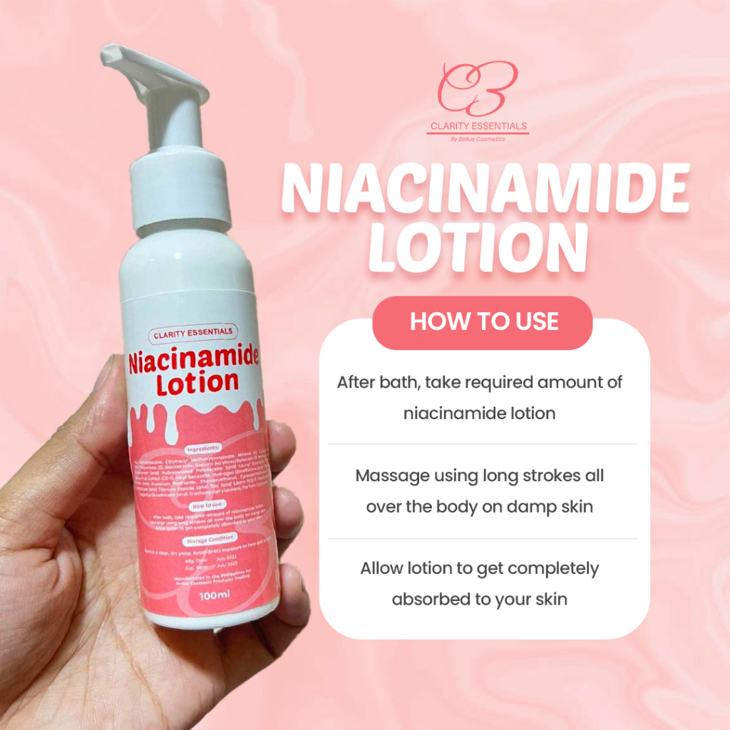 Niacinamide Lotion | CLARITY ESSENTIALS | Body Whitening Lotion ...