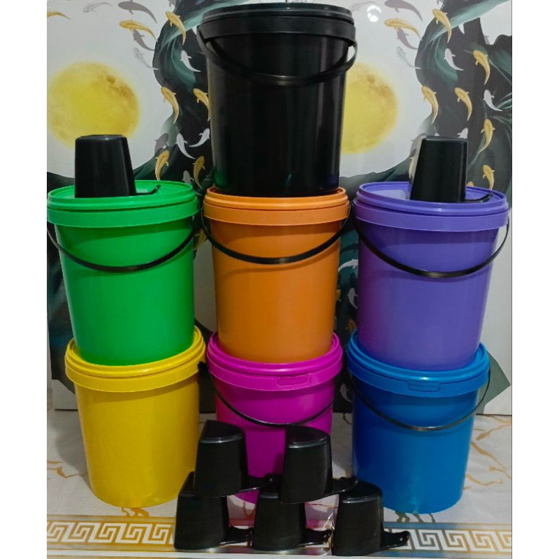 EMPTY 4liter BUCKET with COVER 30pcs. | Shopee Philippines