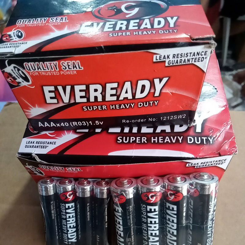 Eveready battery (1 box/AA-48 pcs)Class A | Shopee Philippines