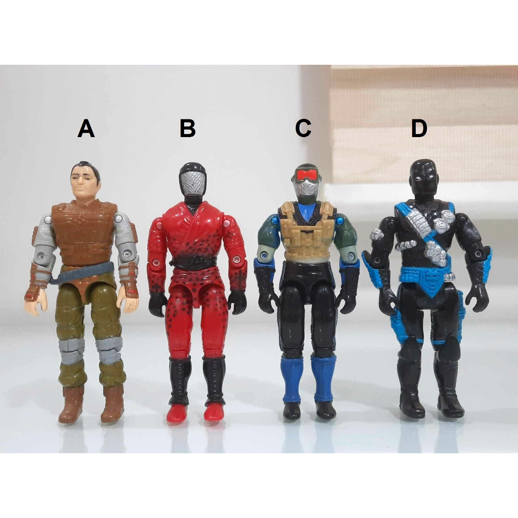 Vintage GIJoe GI Joe vintage 1980s Ninja Force Slice Snake Eyes Budo ...