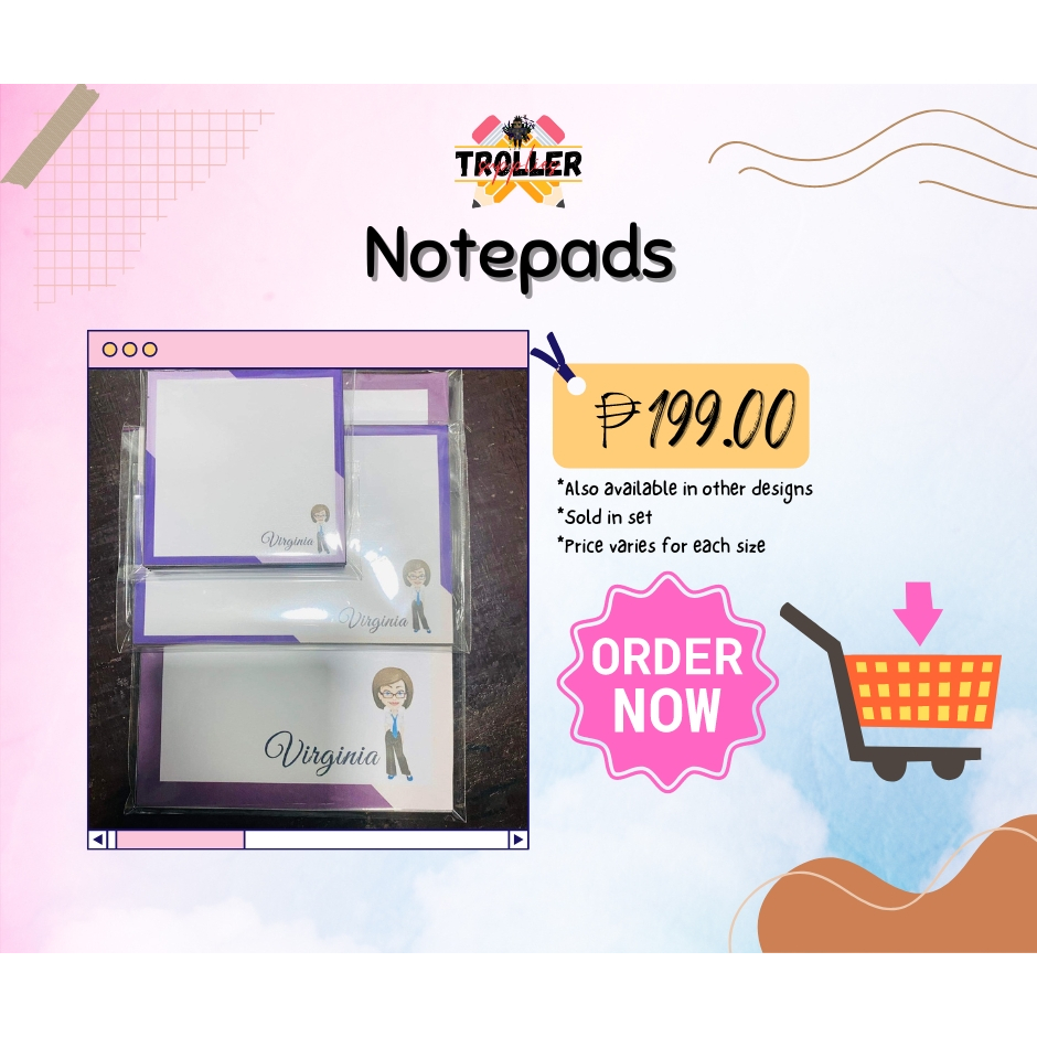 Notepads (Available in 3 sizes) | Shopee Philippines