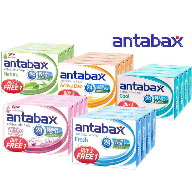 Antabax Antibacterial Bar Soap (4 bars x 85g per pack) | Shopee Philippines