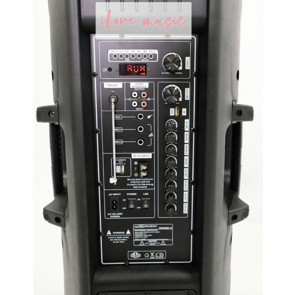 DB Audio by Astron VERSABOX-12 Portable Mobile Trolley Bluetooth ...