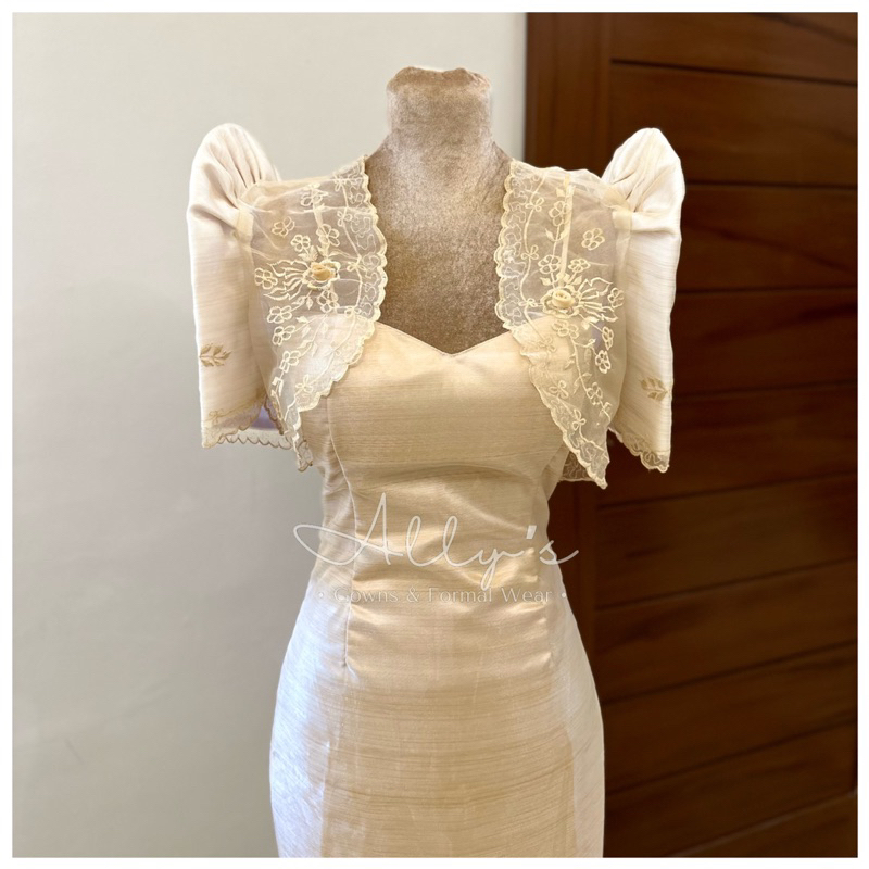 Modern Filipiniana Bolero with Inner CODE:DAISY | Shopee Philippines