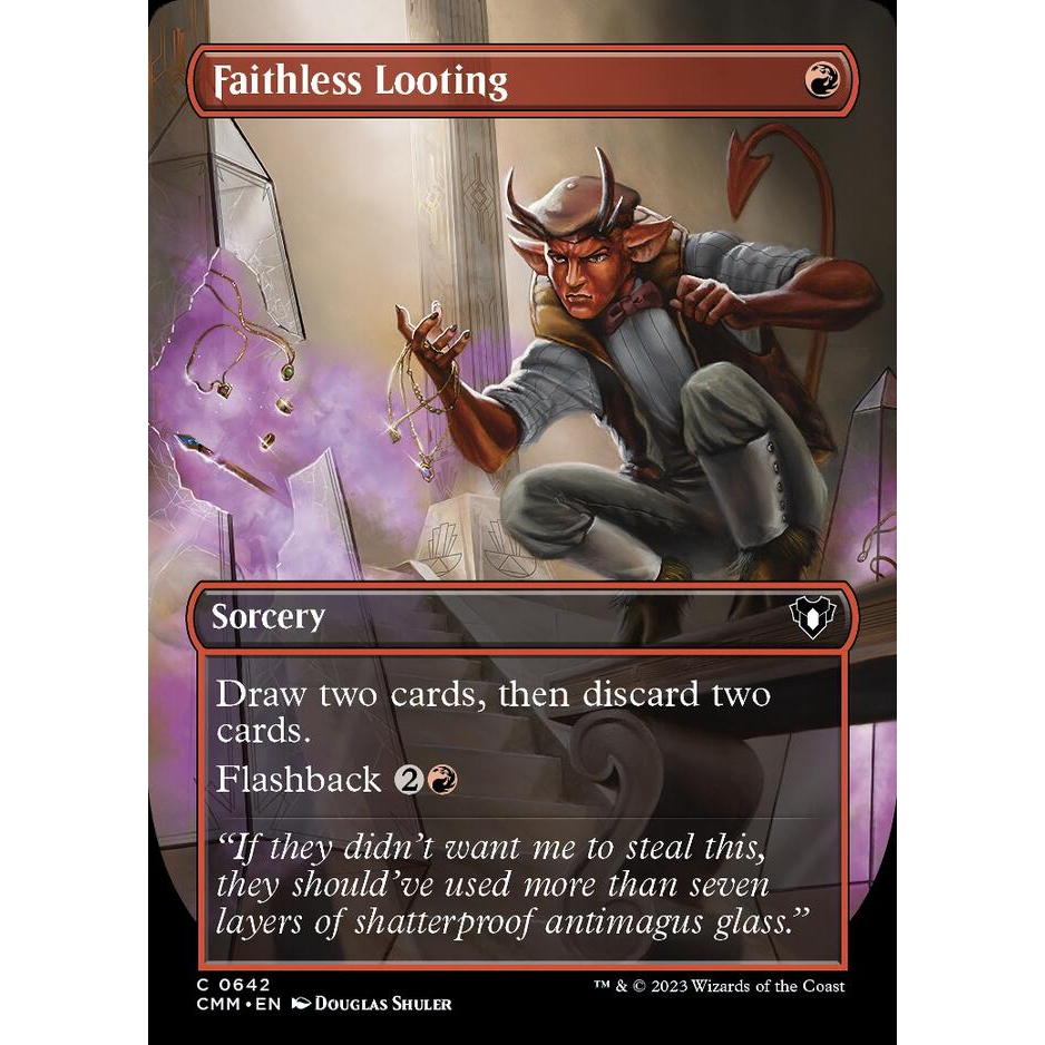 Faithless Looting (Borderless) - Commander Masters (CMM) | Shopee ...