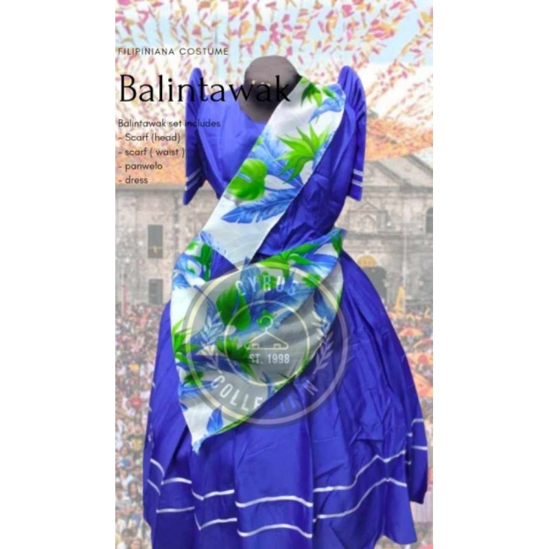 Filipiniana Costume (balintawak set) | Shopee Philippines