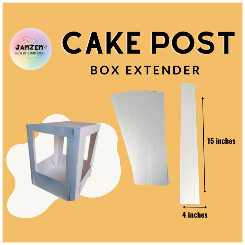 10 pcs Cake Post Box Extender 15x4 inches | Shopee Philippines