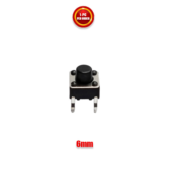 MINI PUSH BUTTON TACTILE MOMENTARY SWITCH, DIP SMD 4-PIN ON/OFF 6x6mm ...